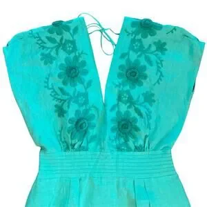 Milly | Dresses | Vintage Milly Of New York Embroidered Linen Dress ...